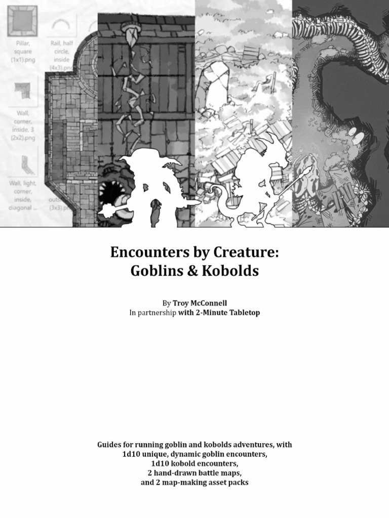 Encounters by Creature - Goblins & Kobolds (Printable) | PDF | Copyright | License