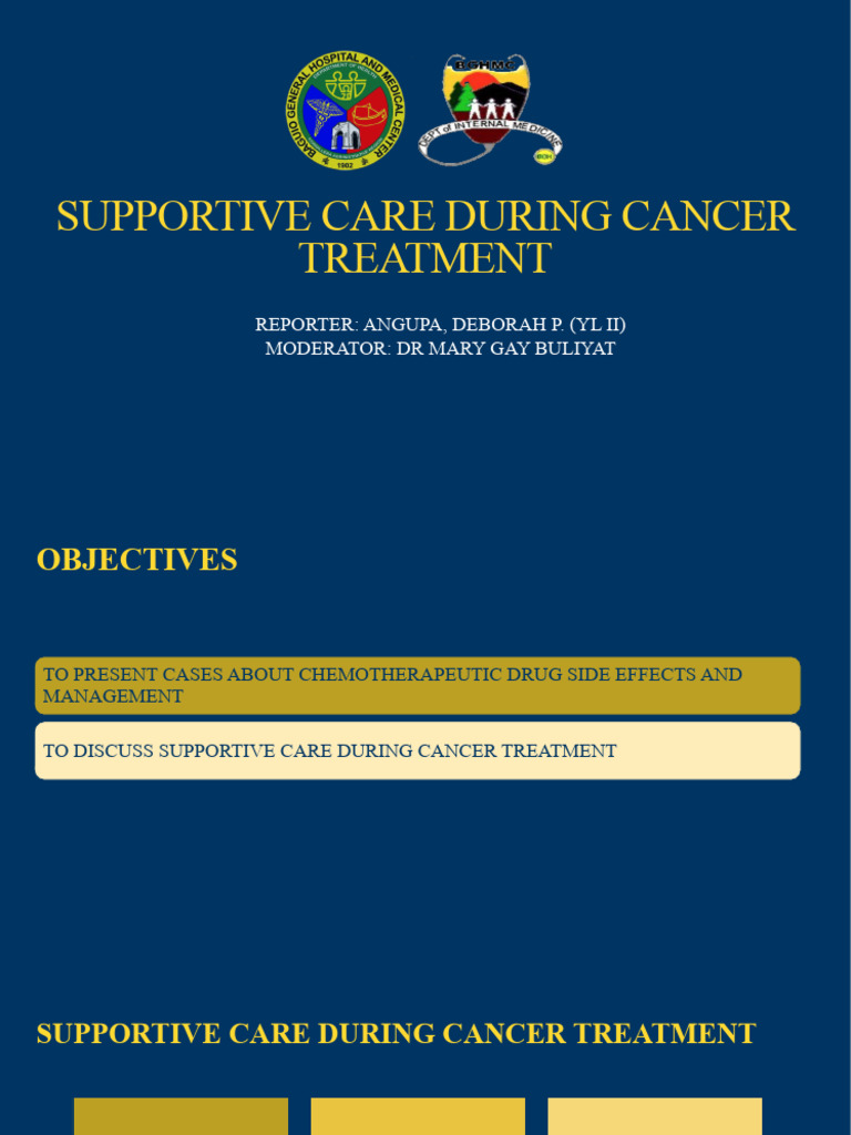 Supportive Care During Cancer Treatment | PDF | Chemotherapy | Clinical ...
