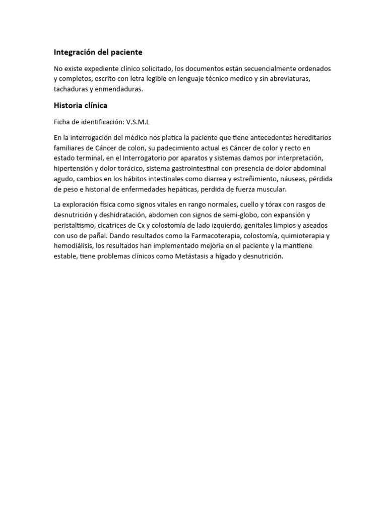 IntegraciÃ N Del Paciente 2 | PDF