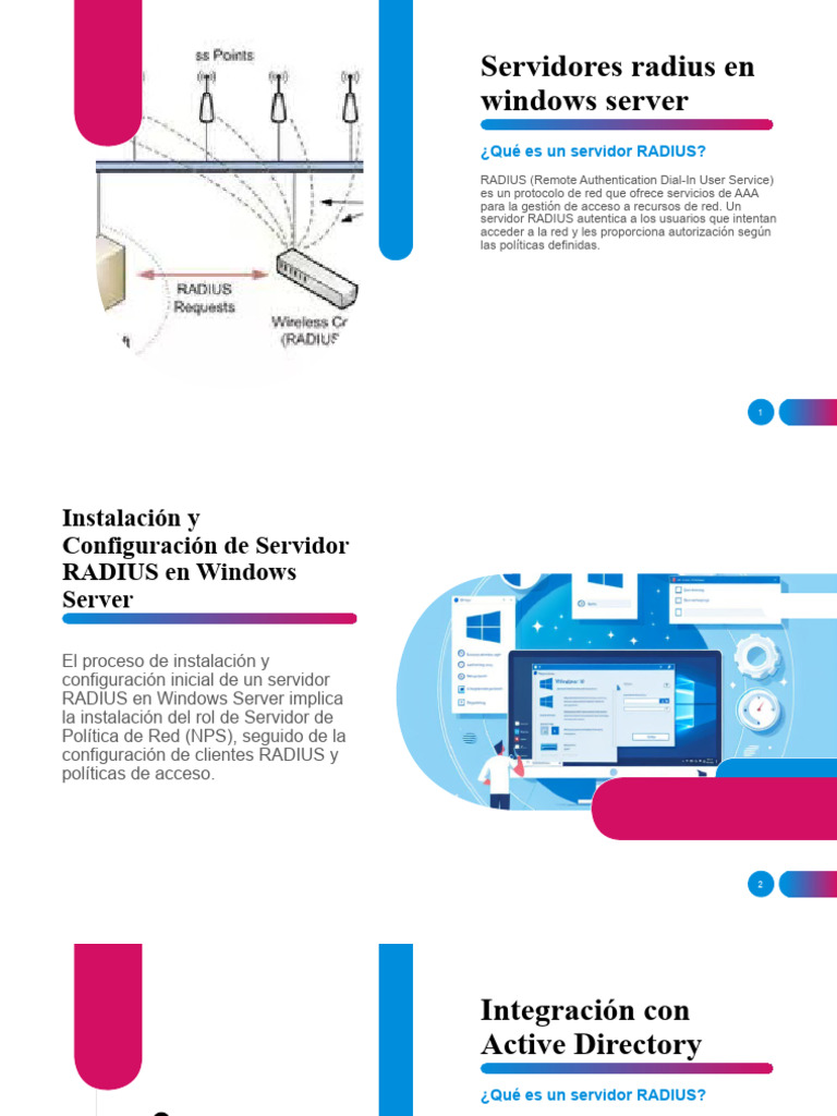 Servidores Radius en Windows Server | PDF | Radio | Autenticación