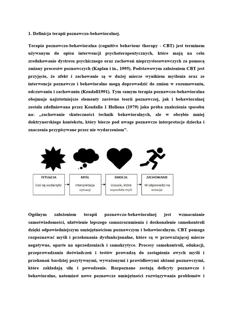 CBT Dla Dzieci I Młodziezy | PDF