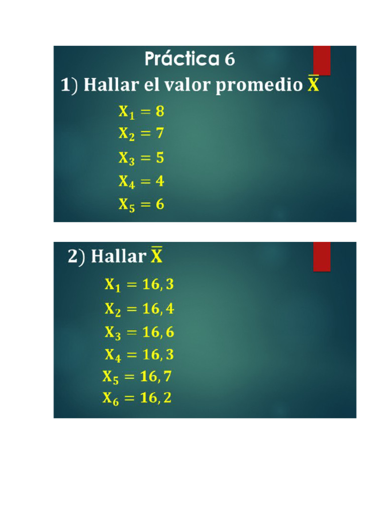 PRACTICA 6 VALOR PROMEDIO | PDF
