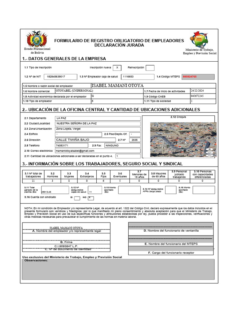 isabel formulario ROE | Descargar gratis PDF | Business | Economias