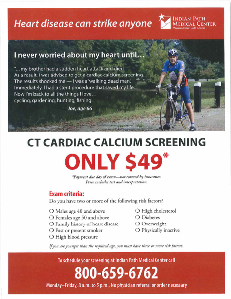 Calcium Scoring Flyer | PDF