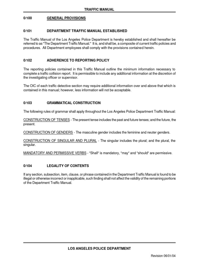 Traffic Manual Complete Fixed | PDF | Traffic | Driving Under The Influence