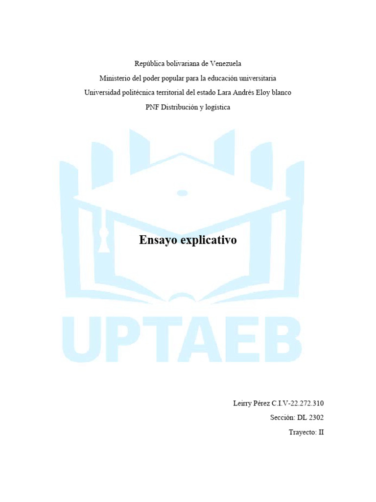 Ensayo Explicativo | PDF | Asunto (gramática) | Información