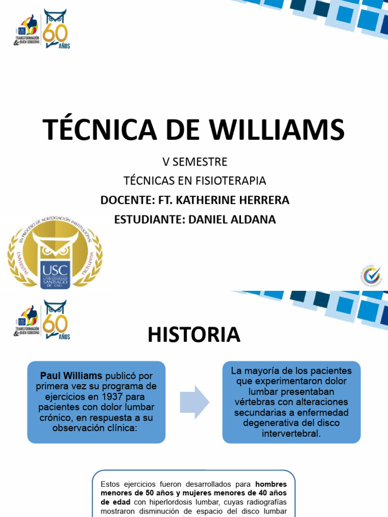 Técnica de Williams-4 | PDF | La columna vertebral | Dolor lumbar