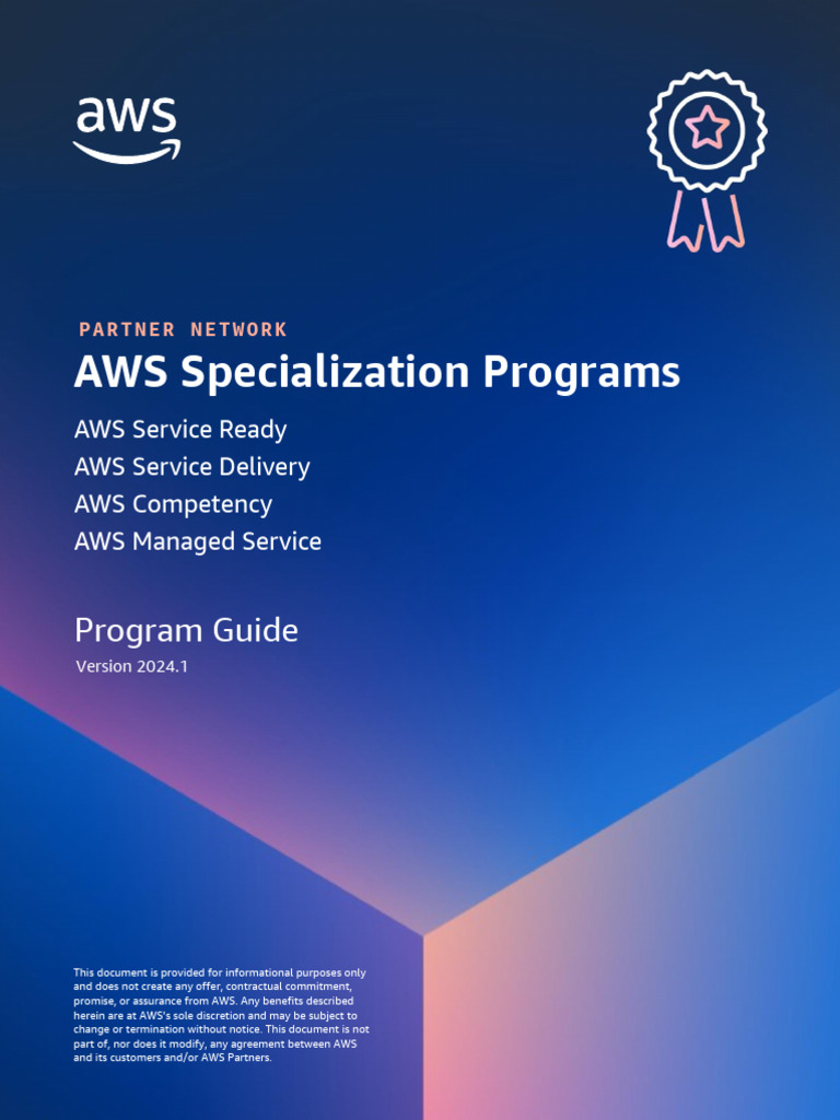 AWS Specialization Programs Guide | PDF | Amazon Web Services | Mergers ...