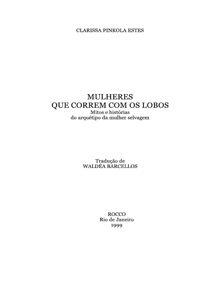 Mulheres e Correm Com Os Lobos | PDF