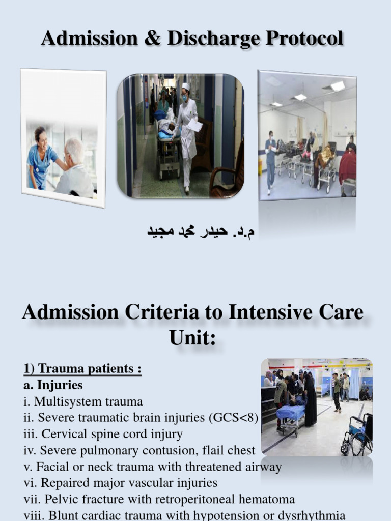 2 Admission Discharge Protocol | PDF | Shock (Circulatory) | Sepsis