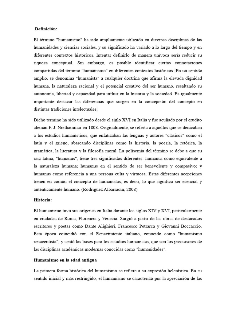 Definición e historia del humanismo | Descargar gratis PDF ...