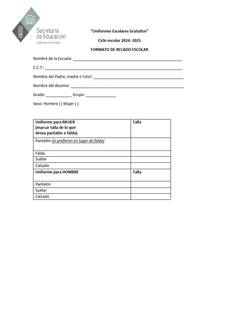 Formato de Recado Escolar 2024-2025 | PDF | Crecimiento personal y ...