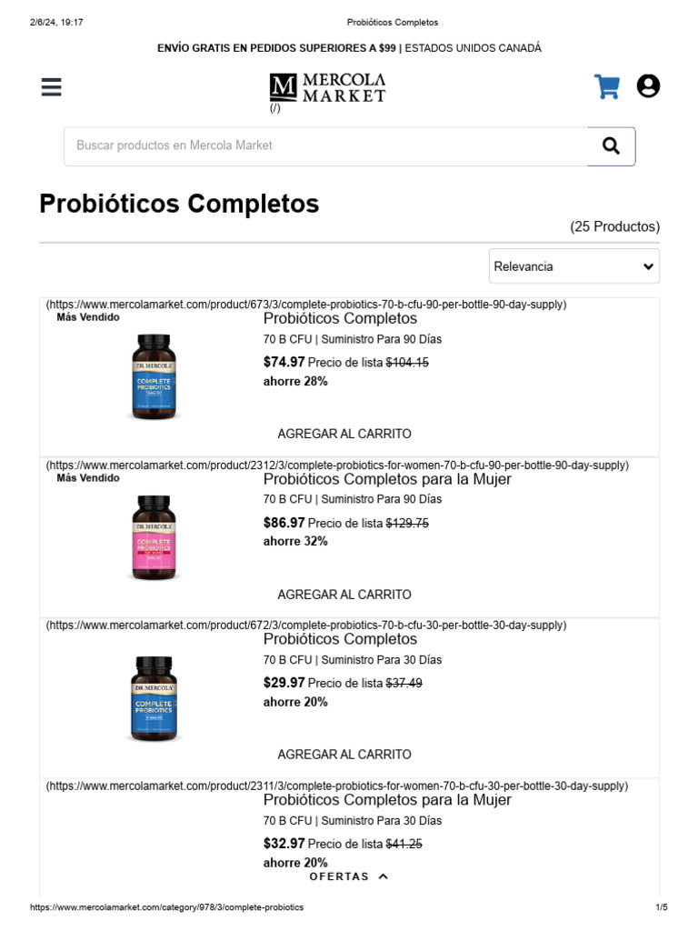 Probióticos Completos | PDF | Medicina
