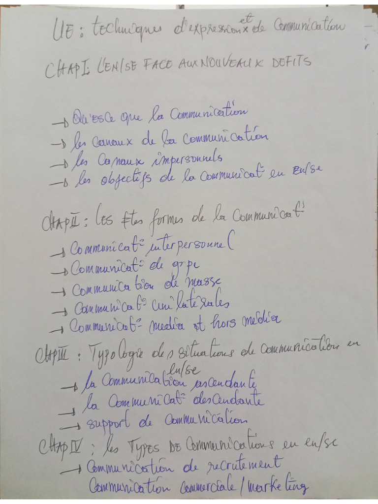 Expression de Communication 1 | PDF