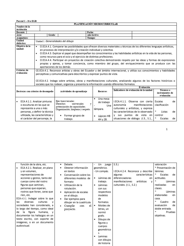 Pud Parciales Dibujo 8 Descargar Gratis Pdf Evaluación Dibujo
