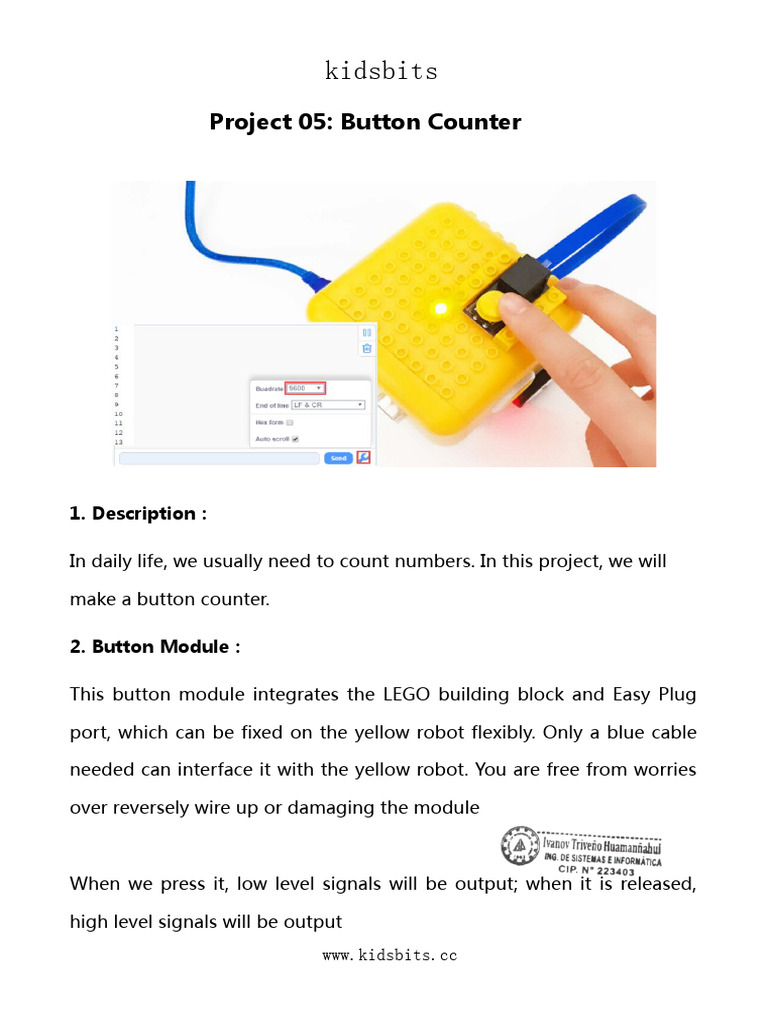 Project 05 Button Counter | PDF | Computers