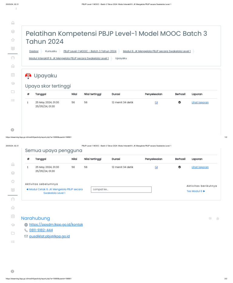 Modul Interaktif 6 - JK Mengelola PBJP Secara Swakelola Level 1 - PBJP Level-1 MOOC - Batch 3 ...