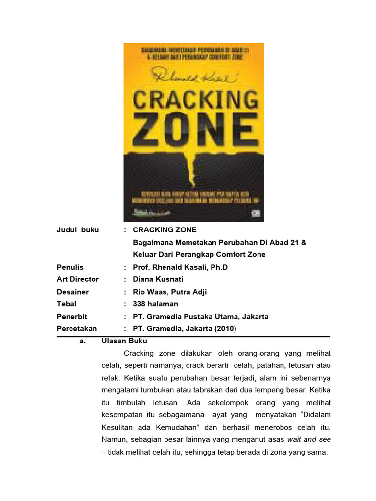 Cracking Zone (Rhenald Kasali) | PDF