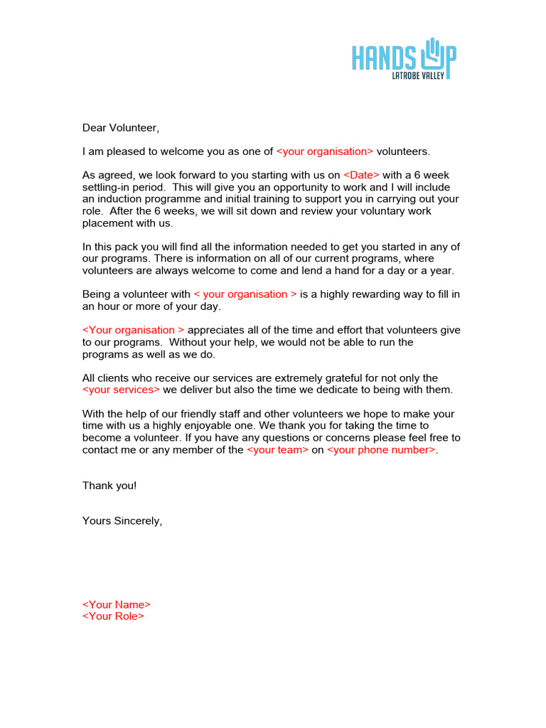 Volunteer Welcome and Induction Guide | PDF