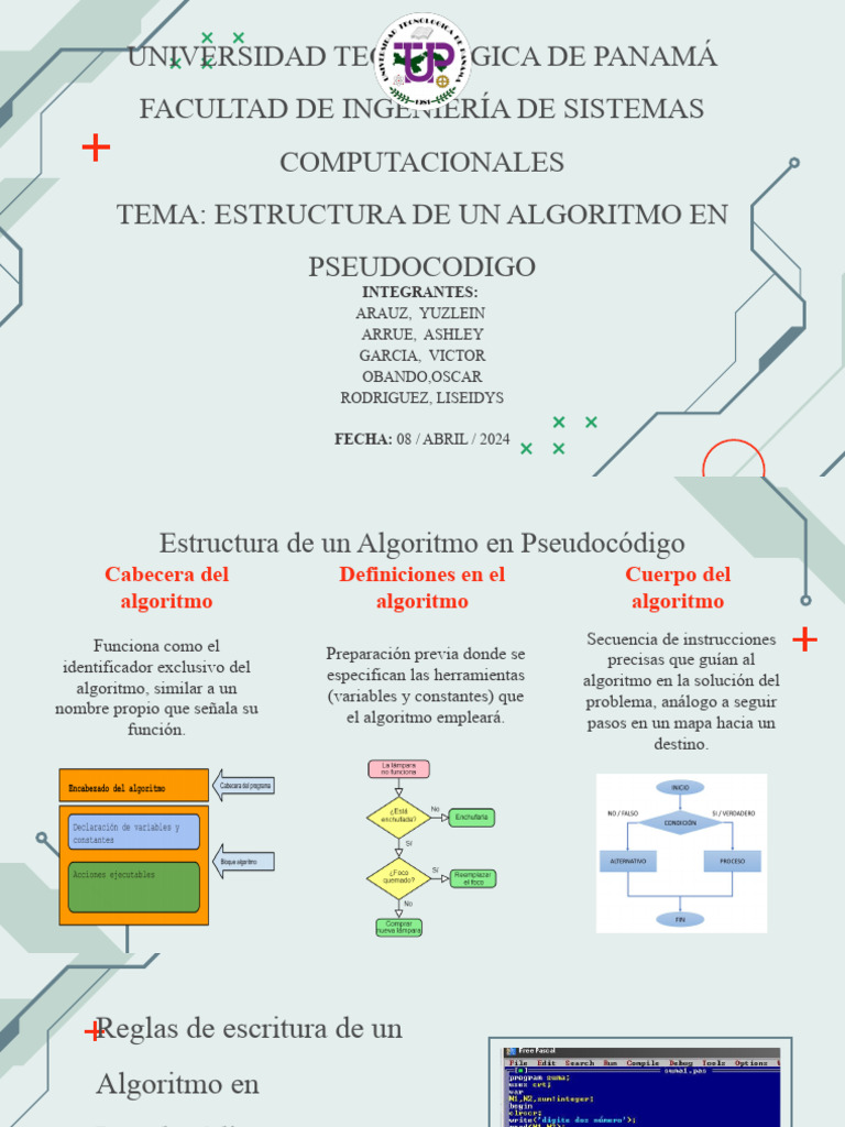 Estructura De Un Algoritmo En Pseudocodigo Pdf Algoritmos Variable Informática