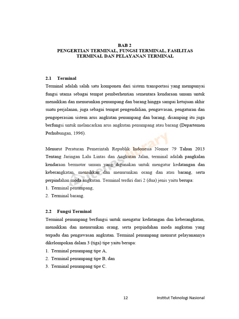 Terminal Penumpang Tipe A di Indonesia | PDF