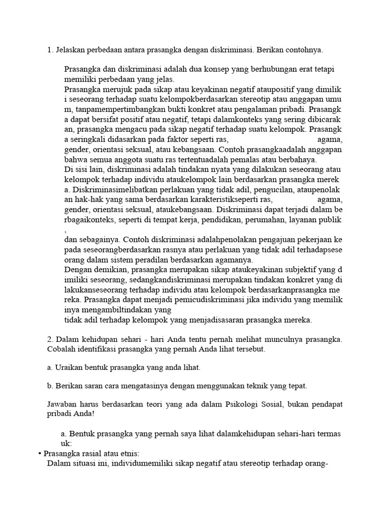 Tugas 3 Psikologi Sosial | PDF | Karier & Perkembangan | Ilmu Sosial