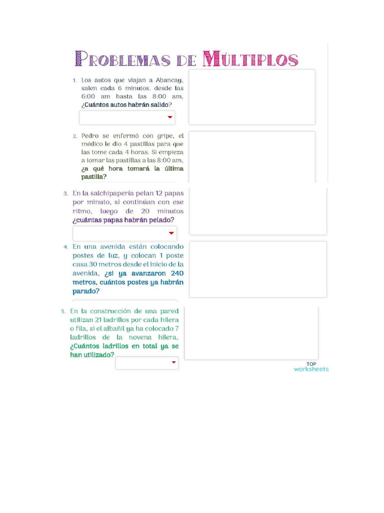 Problemas Multiplos | PDF