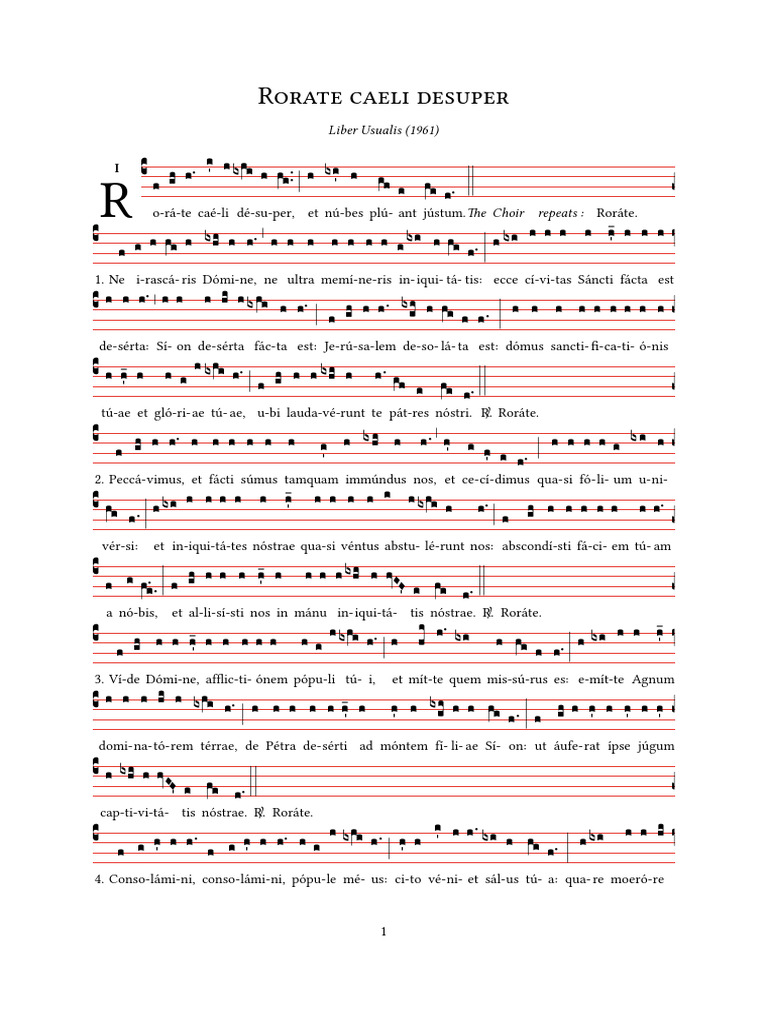 Rorate Caeli Chant Lyrics | PDF