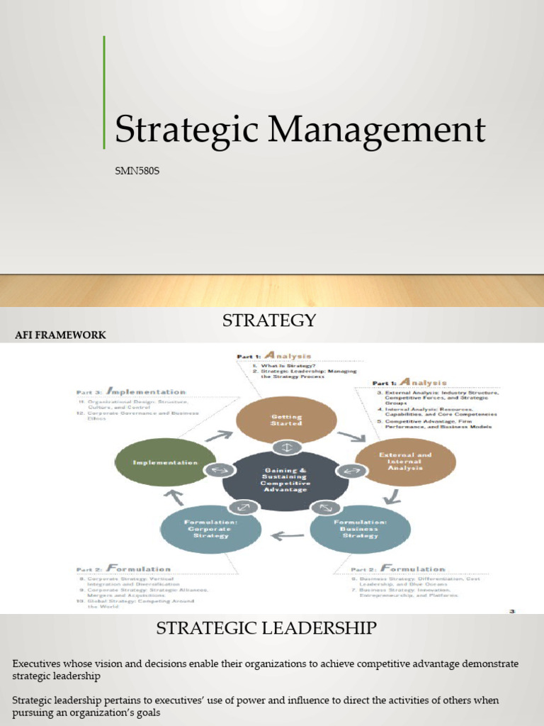 Strategic Management | PDF | Strategic Management | Strategic Leadership