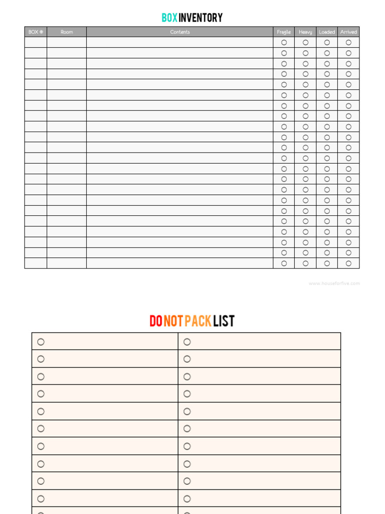 Moving Checklist 099 | PDF | Home | Domestic Implements