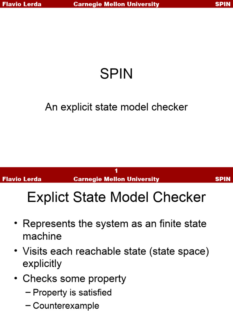 Spin | PDF | Formal Methods | Computing