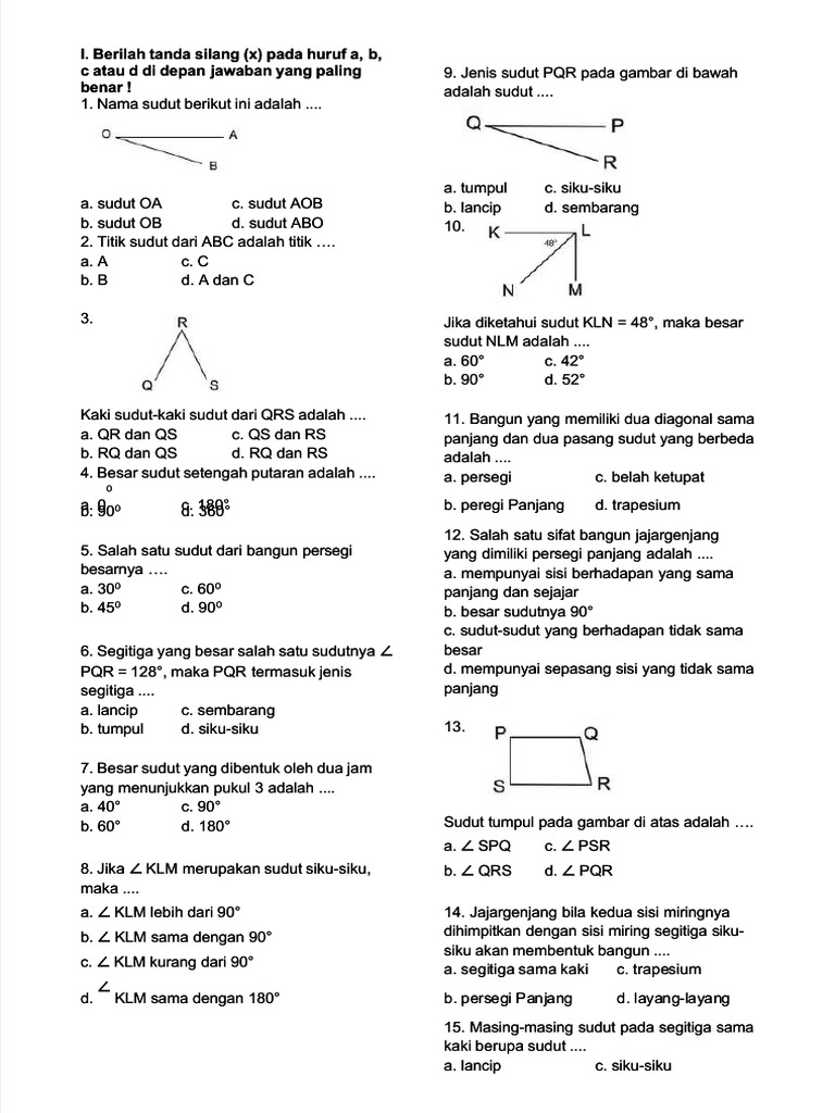 PDF Soal Pts Sts Matematika Kelas 5 Semester 2 Kurikulum Merdeka Ta 2023 2024 Compress | PDF