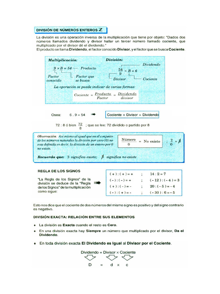 000 Divicion de Numeros Z A | PDF