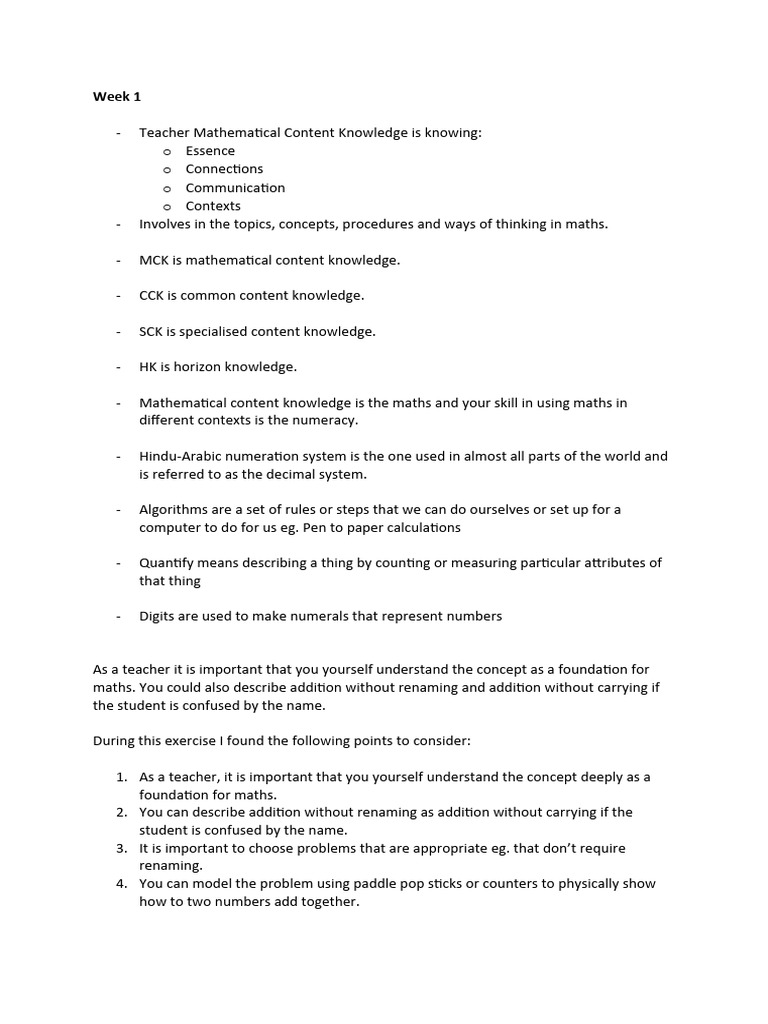 Maths Study Notes Pdf Numbers Mathematical Objects