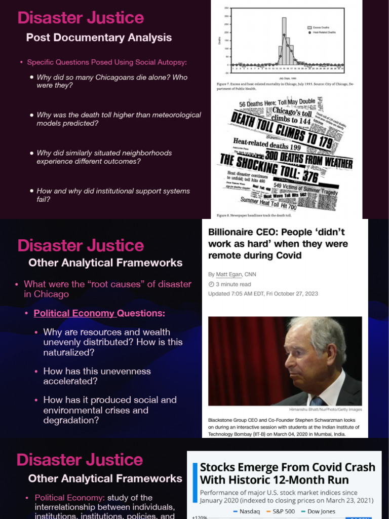 Analyzing Disaster Justice Frameworks | PDF | Capitalism | Justice