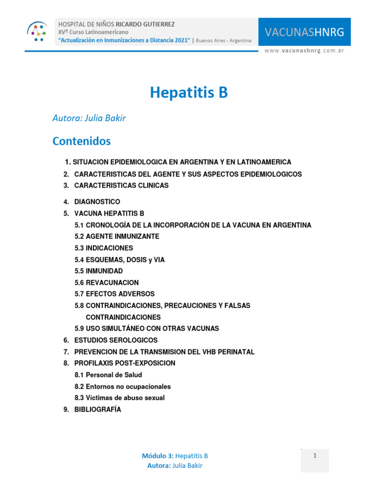 Hepatitis B PDF | Descargar gratis PDF | Hepatitis B | Hepatitis