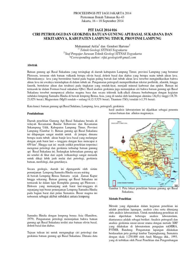 2014 IAGI Jakarta Ciri-Petrologi-dan-Geokimia | PDF