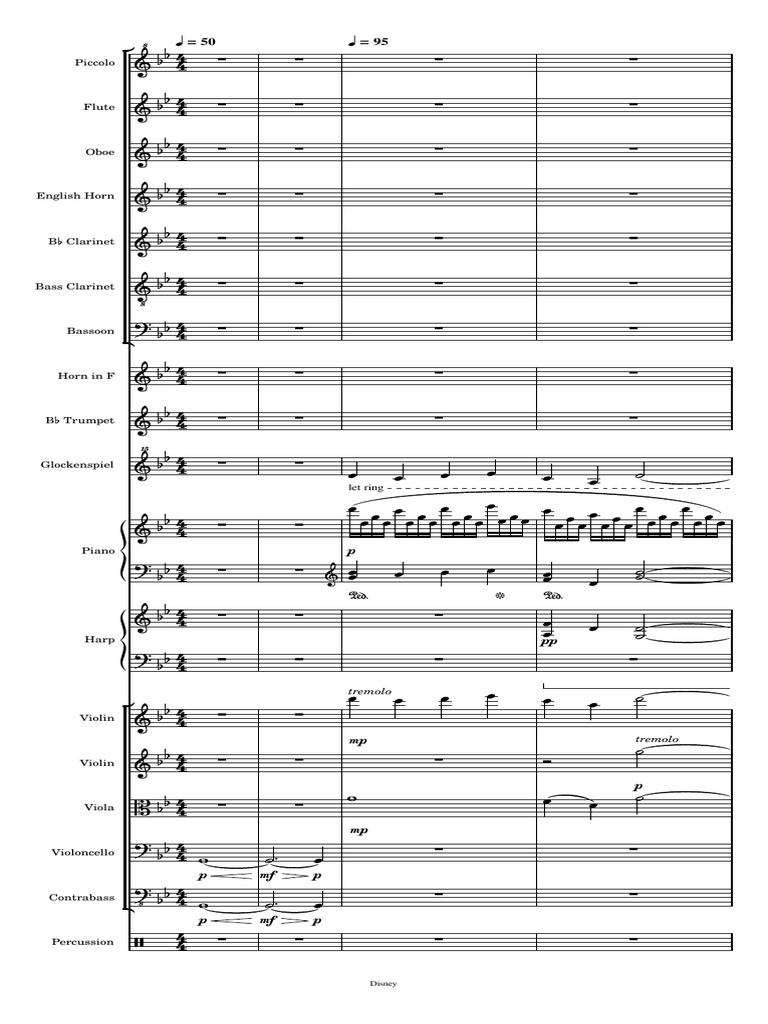 Beauty and The Beast - Prologue | PDF | Compositions For Symphony ...