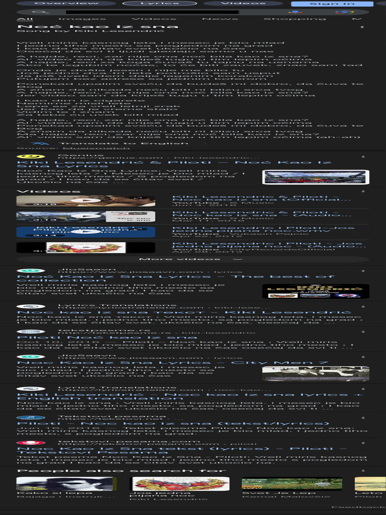 Noc Kao Iz Sna - Google Search | PDF