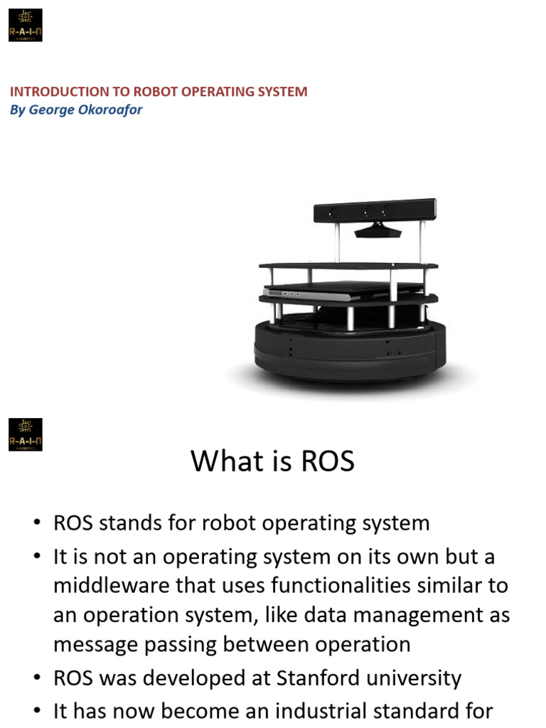 Introduction To Robot Operating System By George Okoroafor Pdf Computer Architecture Computing