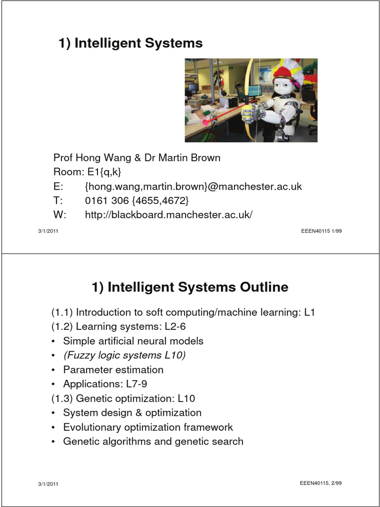 Intelligent Systems | PDF | Machine Learning | Statistical Classification