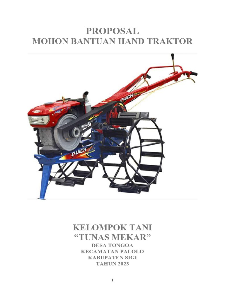 PROPOSAL Traktor | PDF