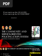 CSOP System Framework and Guidelines | PDF | Police | Community
