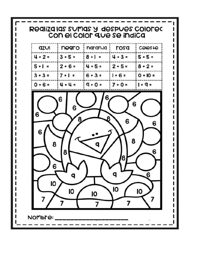 Sumas Hasta El 10 | PDF