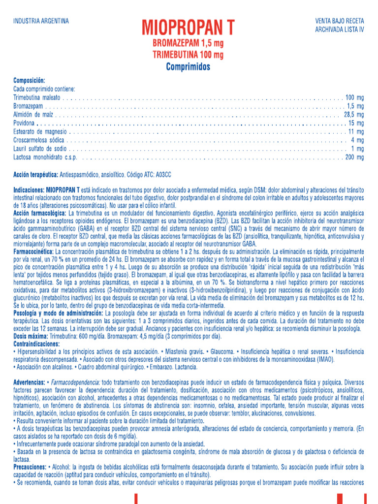 Miopropan T | PDF