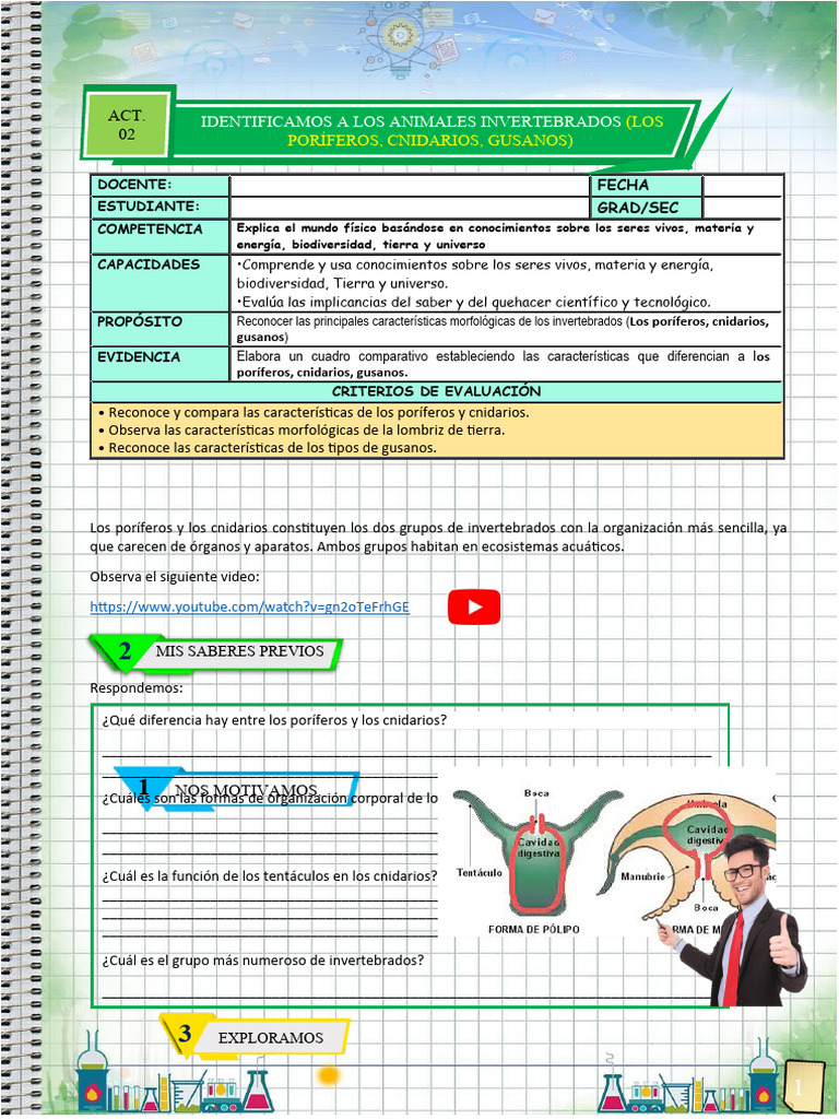 A-1º Act 2 Cyt Unid 3 - Sem 1 | PDF | Ciencia y matemática