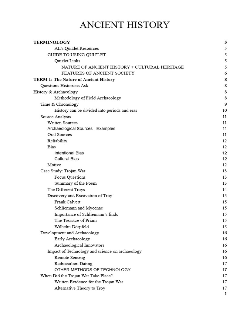 Al's Ancient History | PDF | Troy | Mycenaean Greece