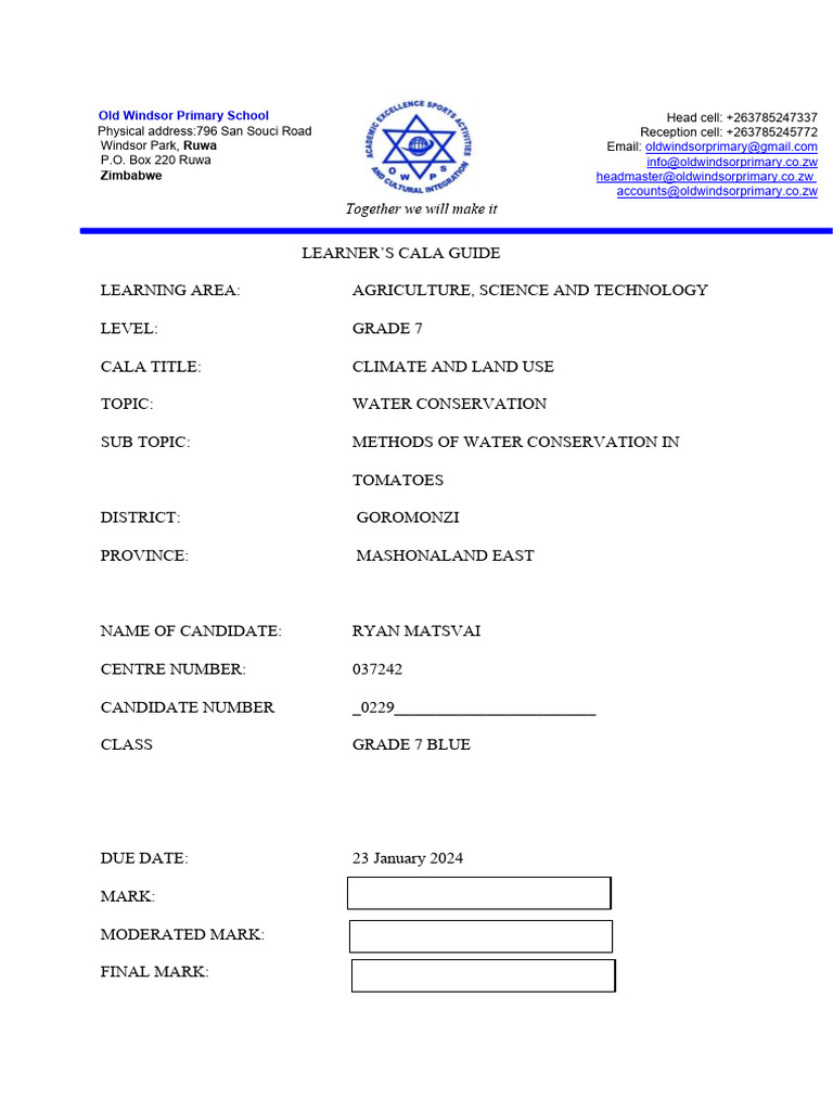 Moisture conservation CALA guide | Download Free PDF | Water Conservation | Agriculture