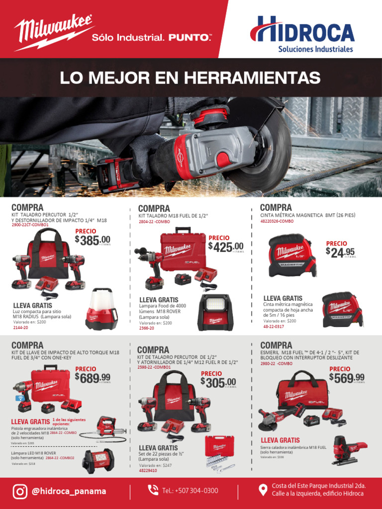 Milwaukee FLYER Agosto 2021 | Descargar gratis PDF | Herramientas