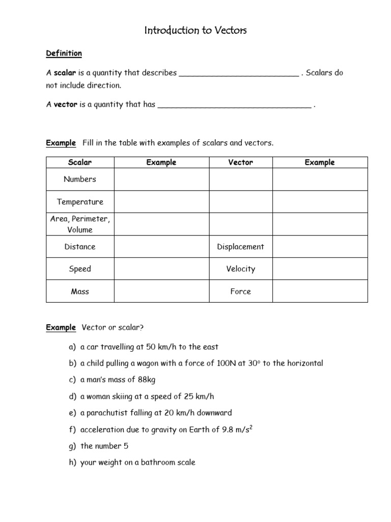 1.1 Intro Vectors Lesson | PDF | Euclidean Vector | Force